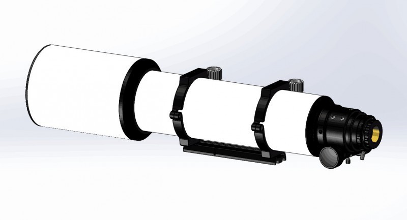 APM LZOS 115/805 F7 Triplet APO Refractor inc Rings, Dovetail, Case - 2 ...