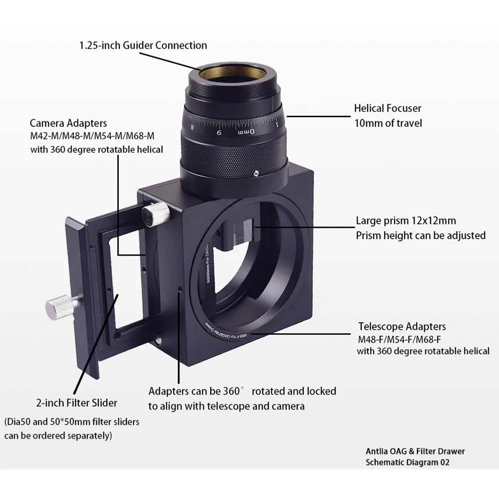 Antlia OAG and Filter Drawer Assembly - Widescreen Centre