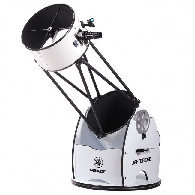 Meade LightBridge 16" Collapsible Truss-Tube Dobsonian Telescope ...