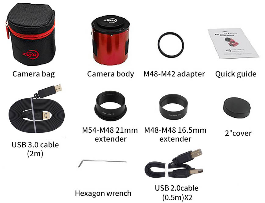 ZWO ASI2400MC Pro Cooled Full Frame One Shot Colour Deep Sky Imaging ...