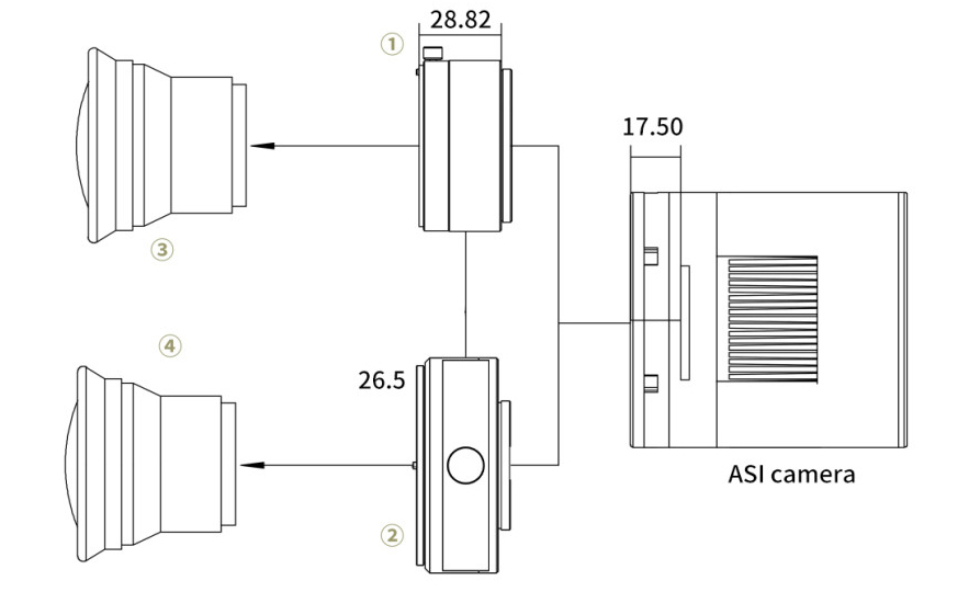 ZWO ASI2400MC Pro Cooled Full Frame One Shot Colour Deep Sky Imaging ...