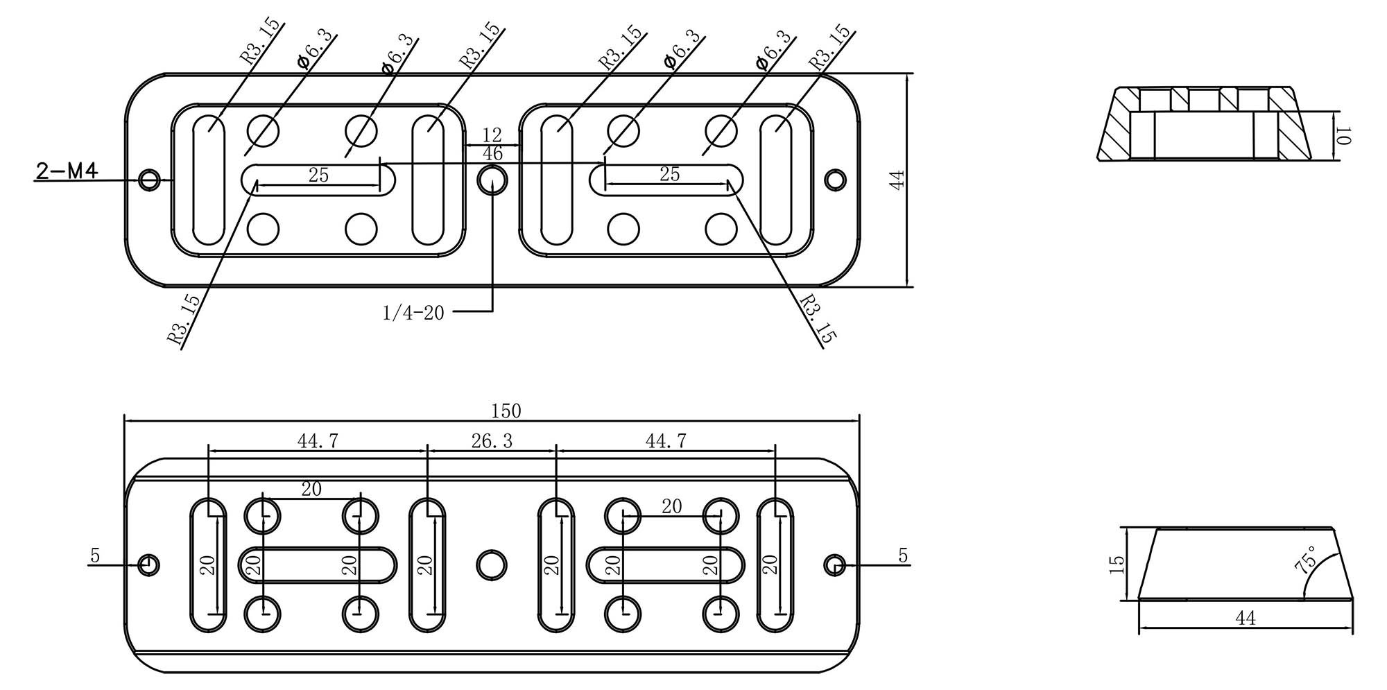 Askar Vixen-Style Universal Dovetail Plate - Widescreen Centre