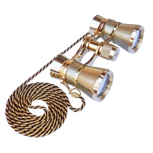 Carmen 3x25 mm Titanium and Gold Opera Glasses - Widescreen Centre