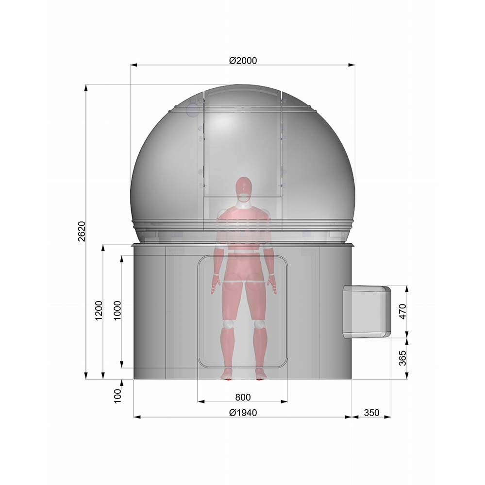 ScopeDome Observatory Dome 2m Full Automation - Widescreen Centre