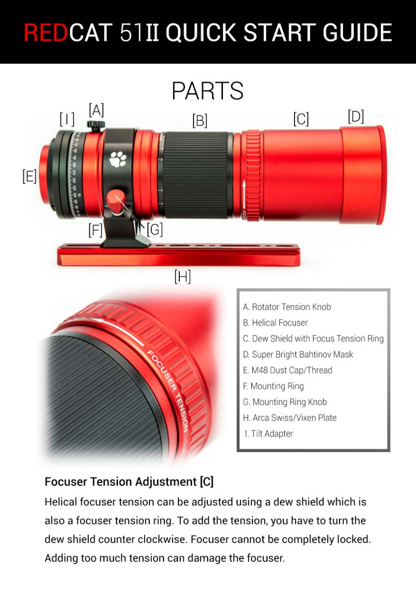 William Optics RedCat 51 V2.5 - Widescreen Centre