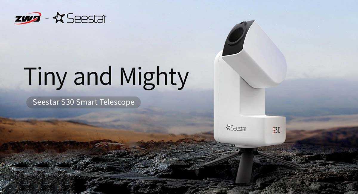 ZWO Seestar S30 all-in-One Smart Telescope - Widescreen Centre