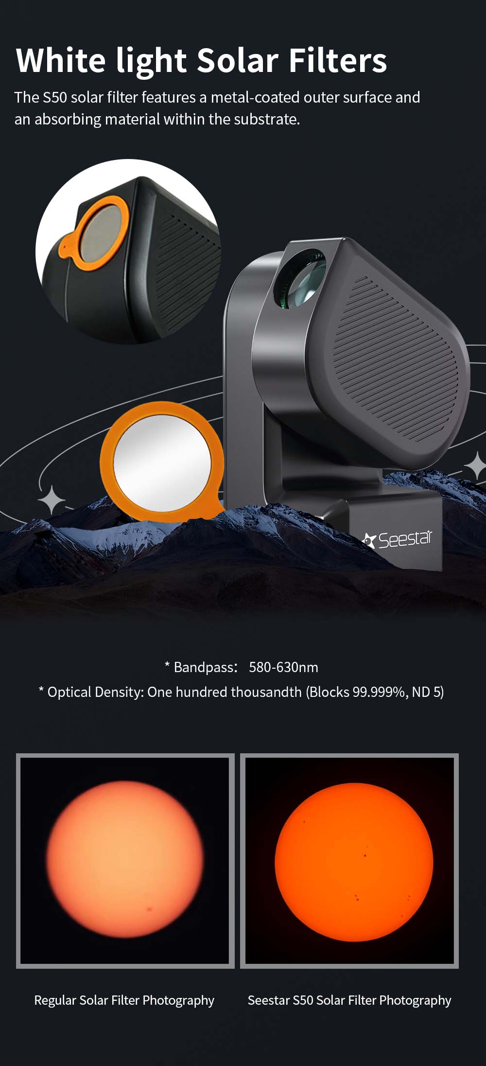 ZWO Seestar S50 all-in-One Smart Telescope - Widescreen Centre