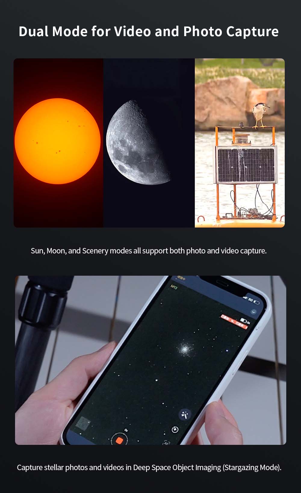 ZWO Seestar S50 all-in-One Smart Telescope - Widescreen Centre