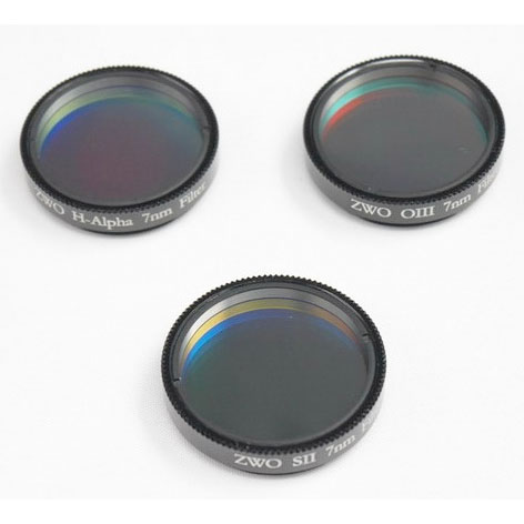 ZWO H-alpha SII OIII 7nm Narrowband Filter Sets, Mark II - Widescreen Centre