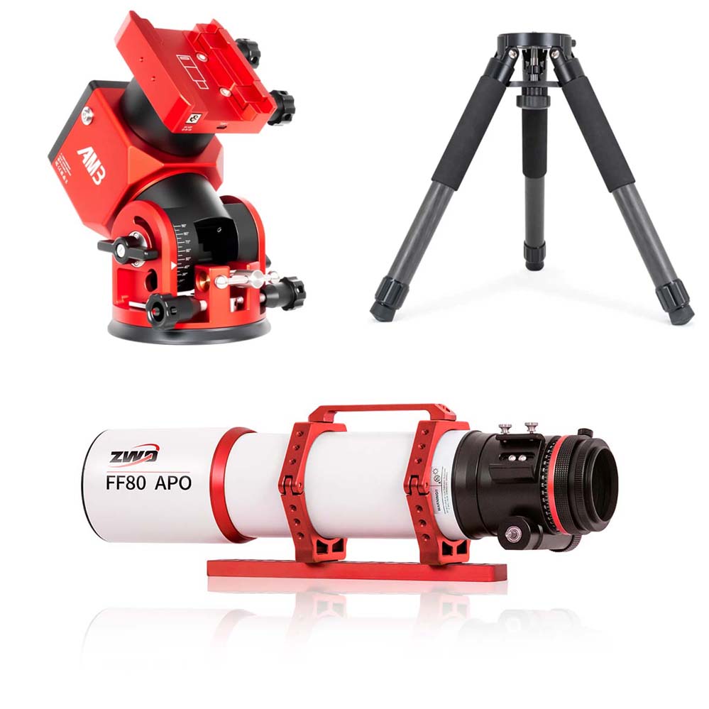 ZWO FF80 APO Telescope + AM3N Mount + TC40 Tripod Bundle - Widescreen ...