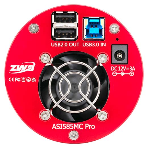 ZWO ASI585MC Pro Colour Cooled CMOS Camera - Widescreen Centre