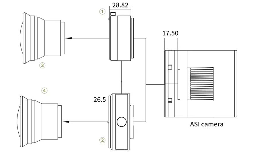 ZWO ASI2400MC Pro Cooled Full Frame One Shot Colour Deep Sky Imaging ...
